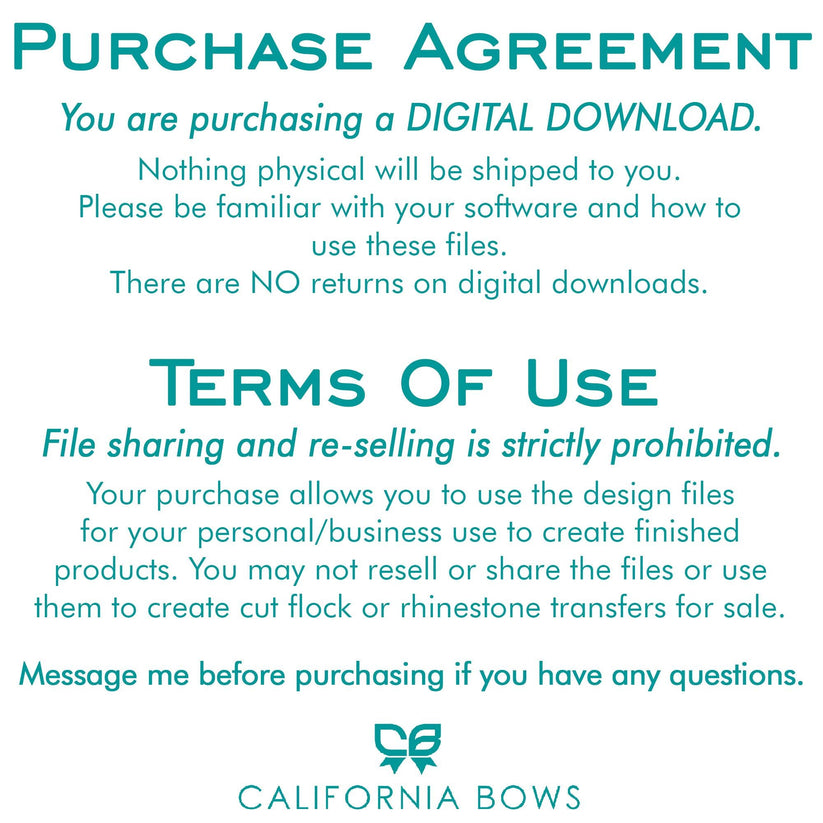 California Bows Color Chart Sublimation Download PNG – CALIFORNIA BOWS