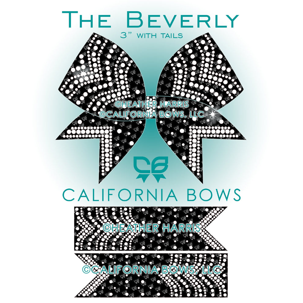 Beverly 3" Cheer Bow Rhinestone Template Download – My Store