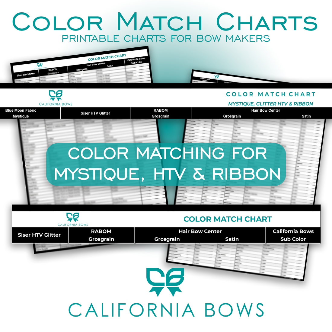 Color Match Charts for Bow Makers – CALIFORNIA BOWS
