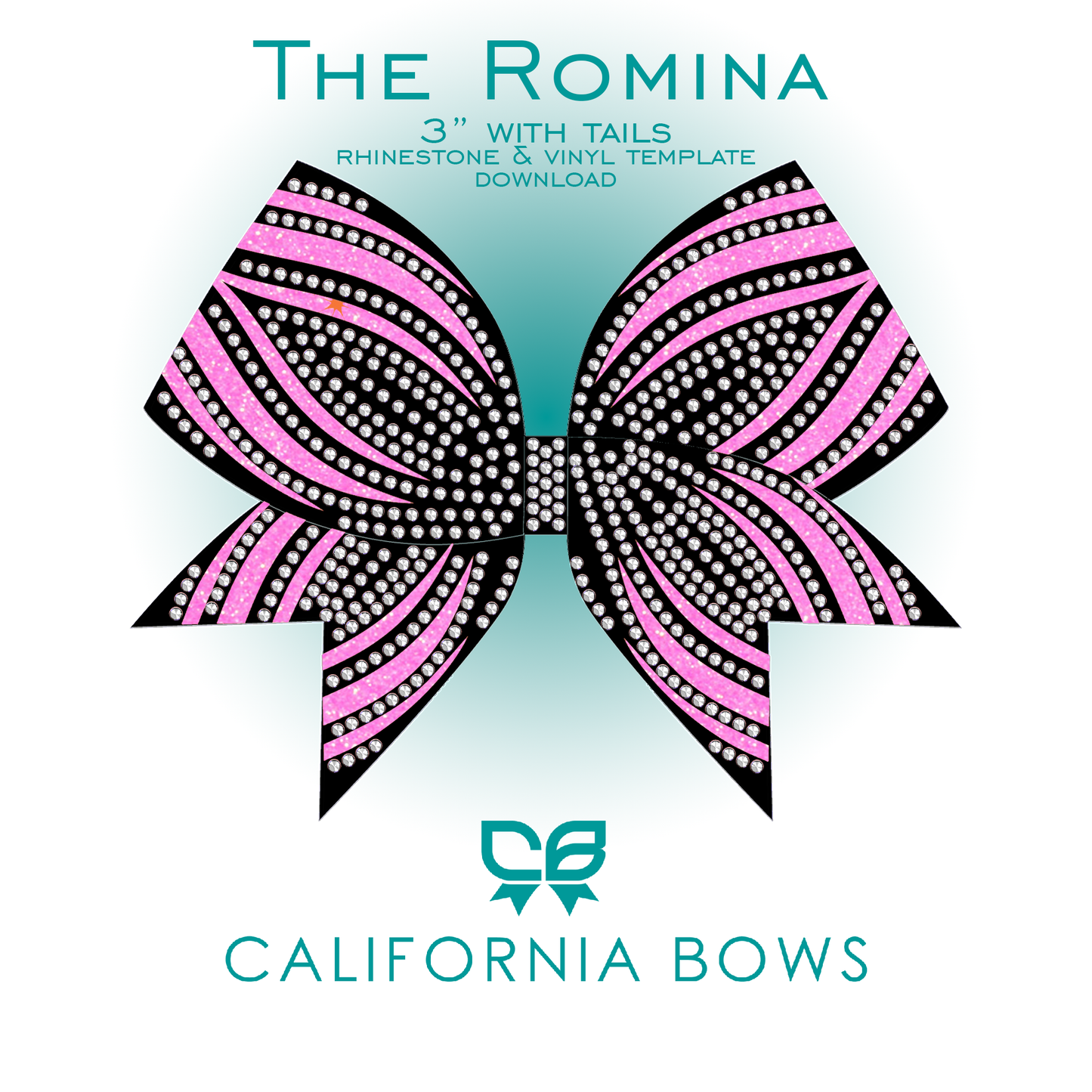 Romina 3" Bow Rhinestone Template Download – CALIFORNIA BOWS