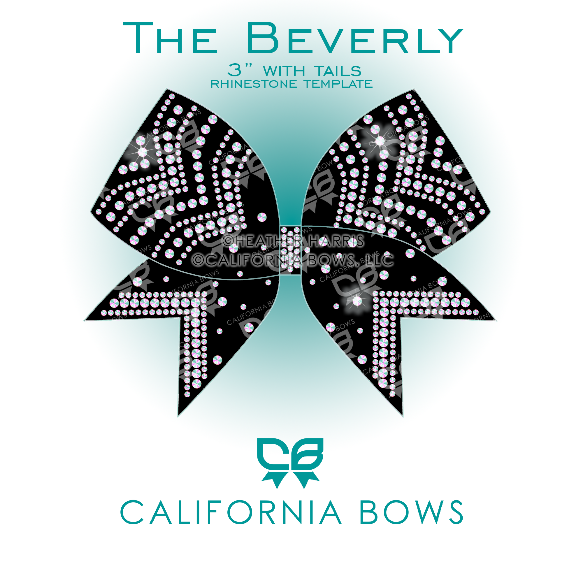 Beverly 3" Bow Rhinestone Template Download – CALIFORNIA BOWS