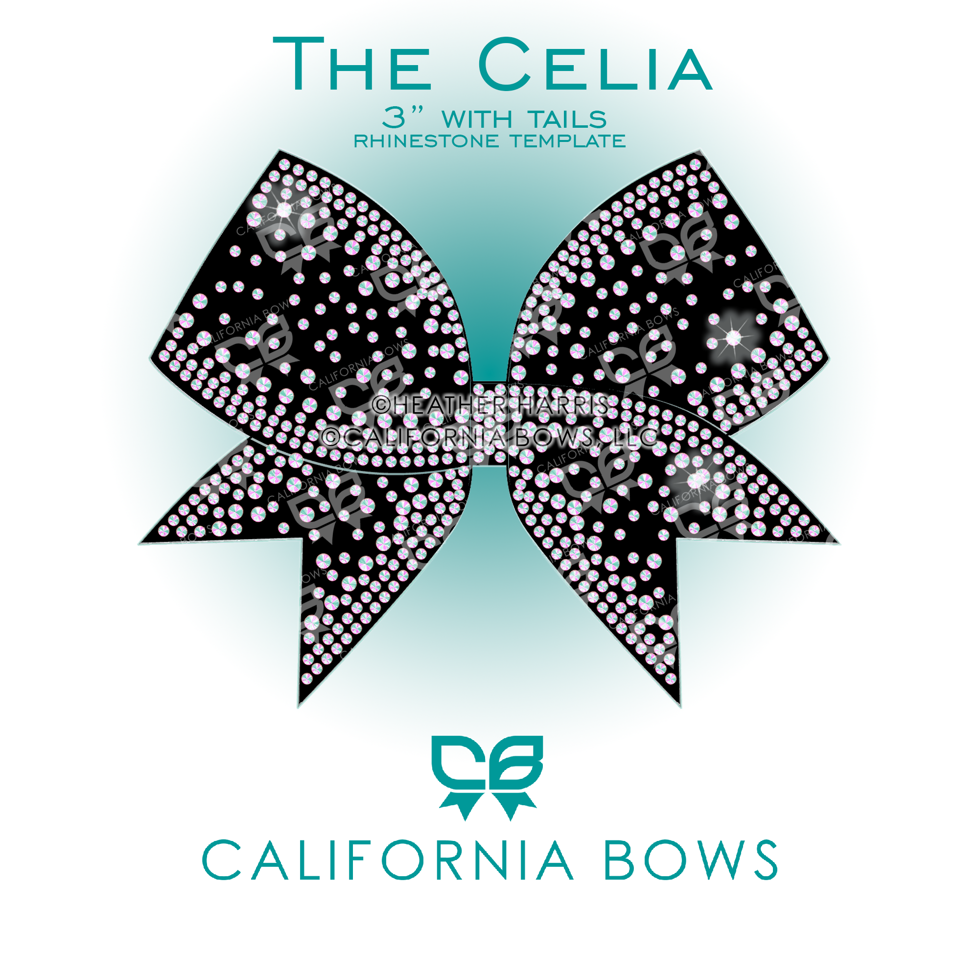 Celia 3" Bow Rhinestone Template Download – CALIFORNIA BOWS