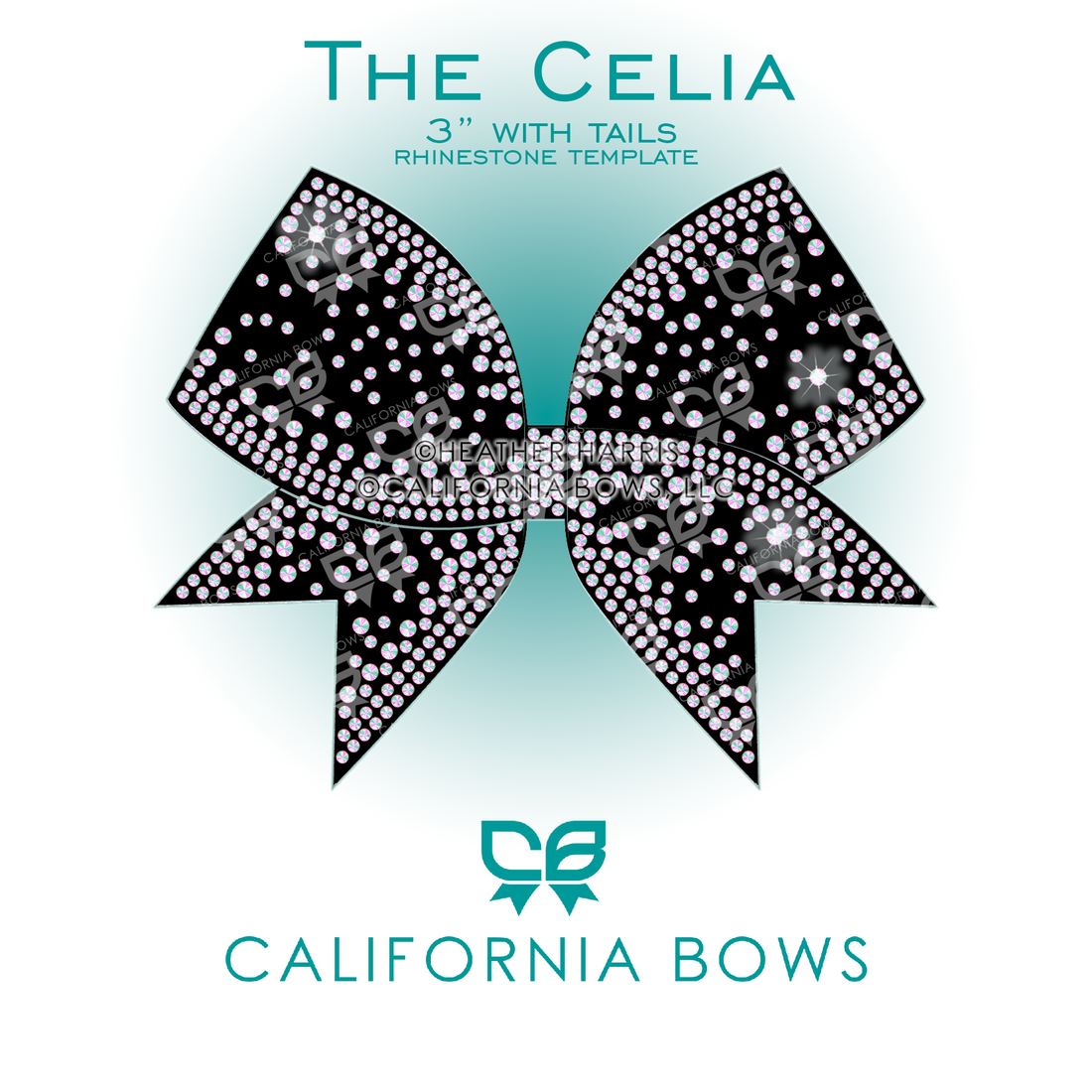 Celia 3" Bow Rhinestone Template Download – CALIFORNIA BOWS