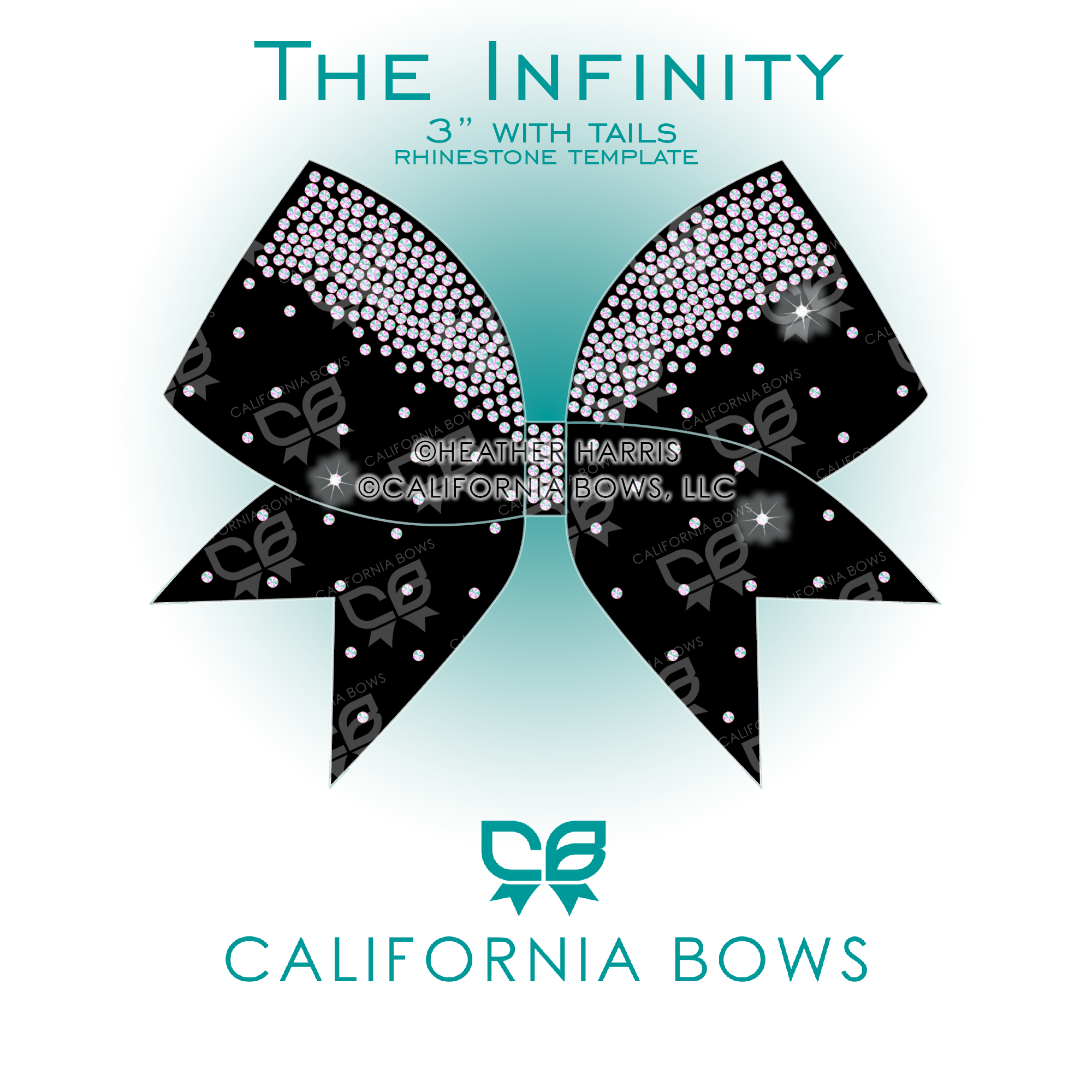 Infinity 3" Bow Rhinestone Template Download – CALIFORNIA BOWS