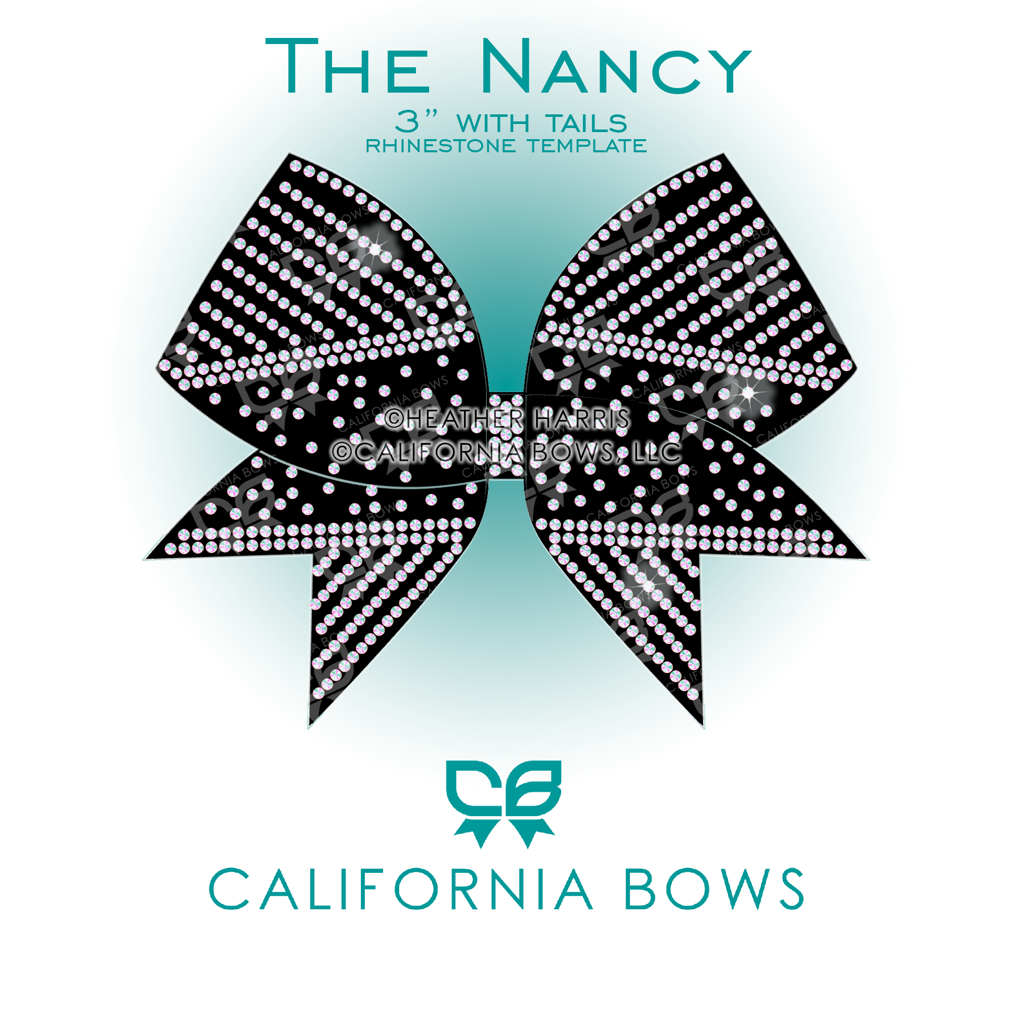 Nancy 3" Bow Rhinestone Template Download – CALIFORNIA BOWS