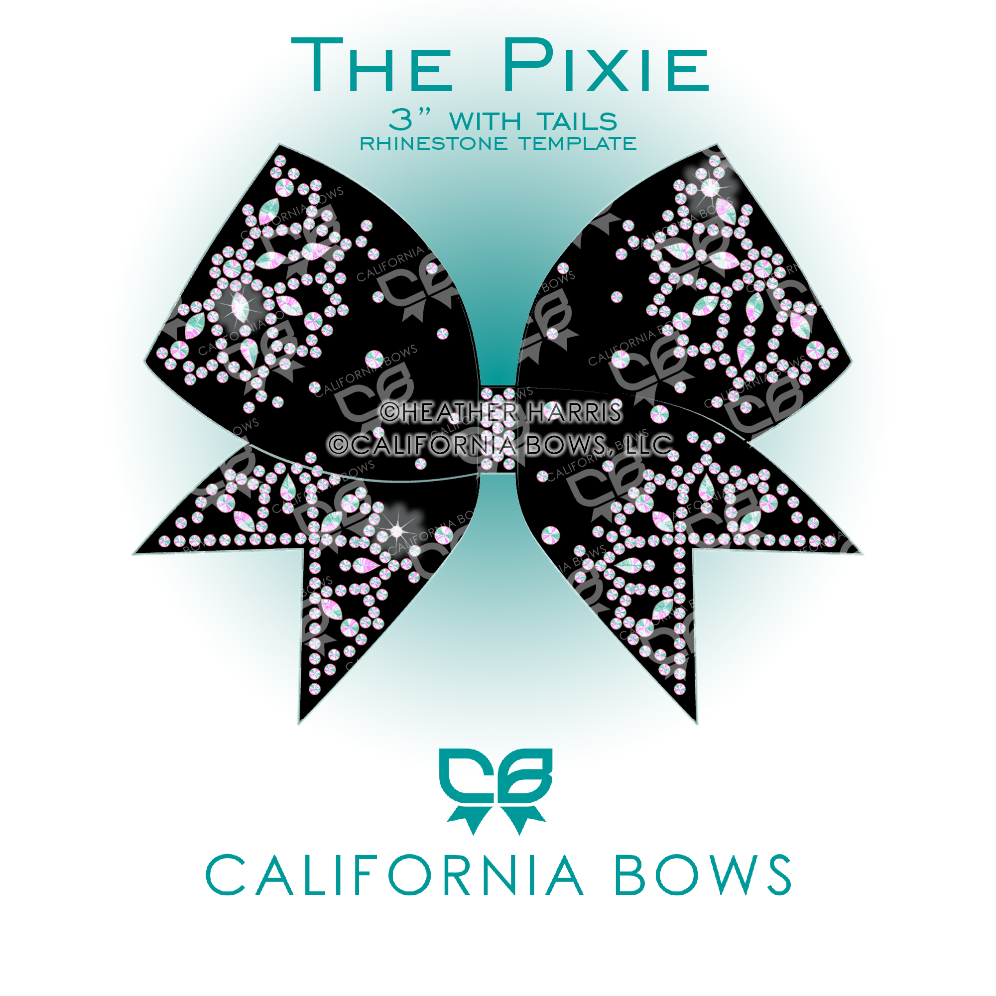 Pixie 3" Bow Rhinestone Template Download – CALIFORNIA BOWS